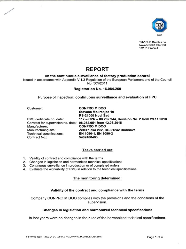 Report en 1090-2 | PDF