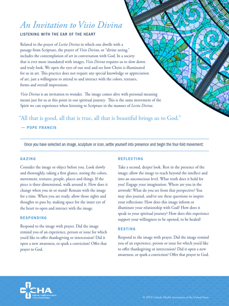 Visio Divina With Religious Texts | PDF | Lectio Divina | Prayer