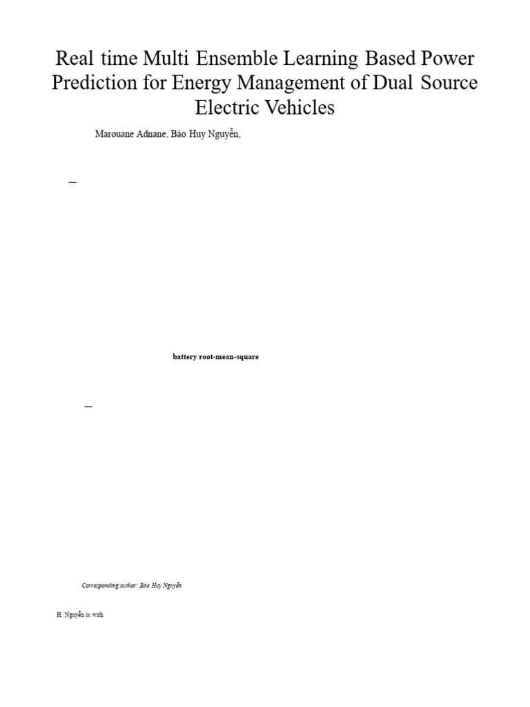 Real-Time Multi-Ensemble Learning-Based Power Prediction For Energy ...