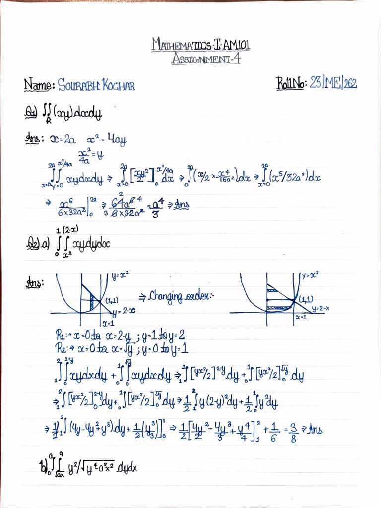 Maths Assignment 4 | PDF