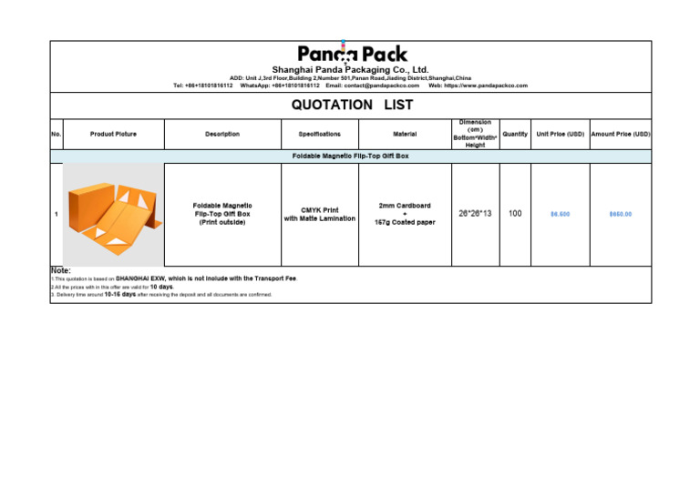 Quotation List - Tea Zeen - 20251018 (2025-10-17 10 - 38 - 37) | PDF ...