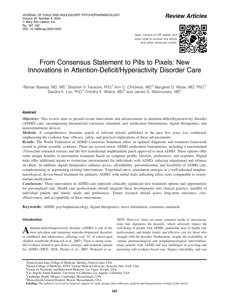 Baweja Et Al 2024 From Consensus Statement To Pills To Pixels New ...