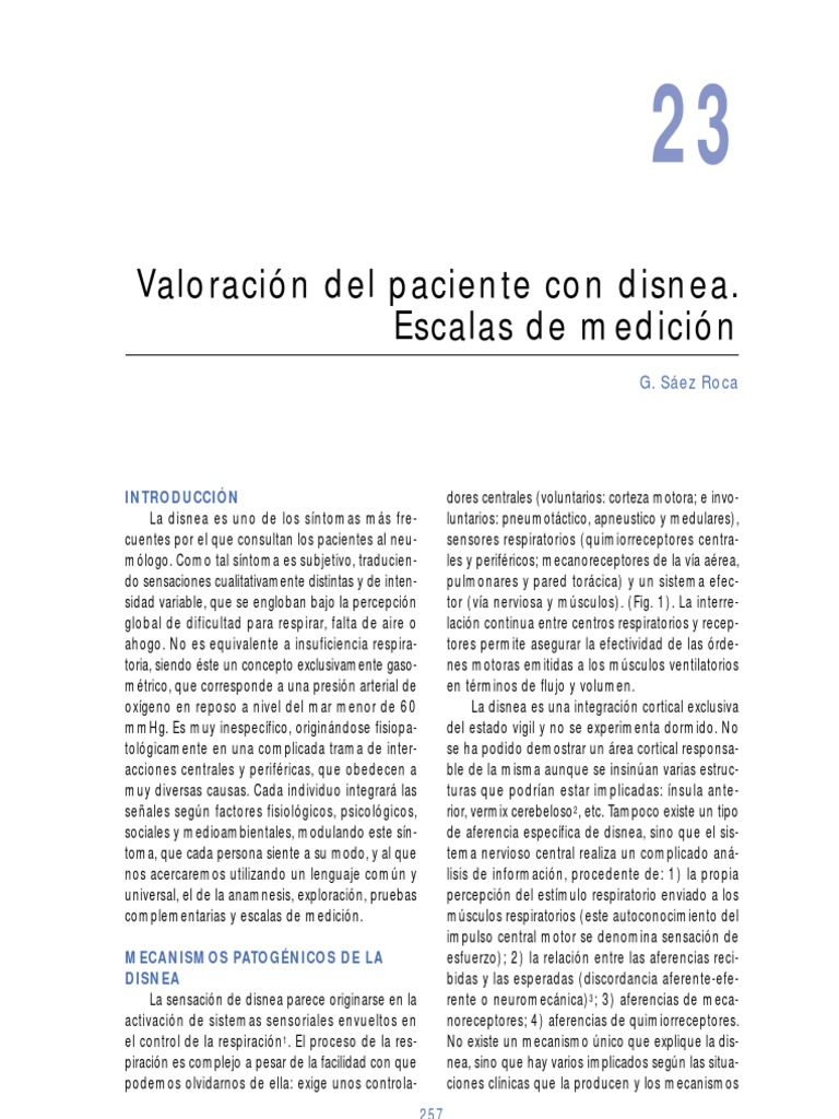 Clasificacion de Disnea | PDF | Sistema respiratorio | Asma