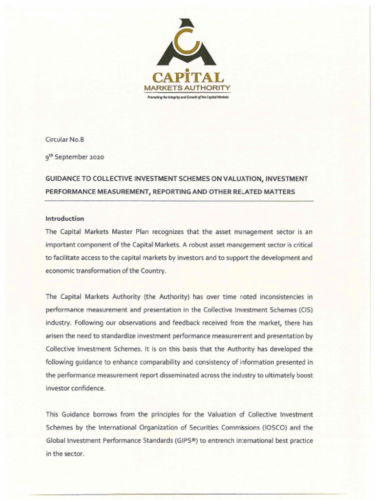 Guidance On Perfomance Measurement and Presentation For Collective ...