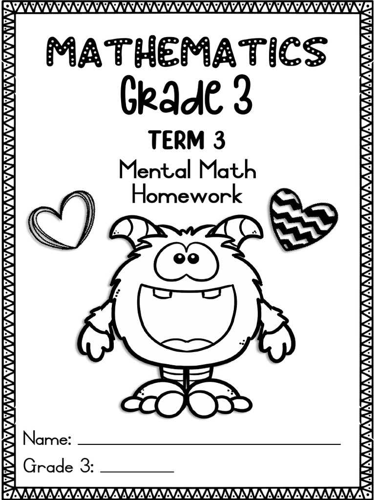HOMEWORK Mental Math Booklet Memo Term 3 | PDF | Arithmetic | Classical ...