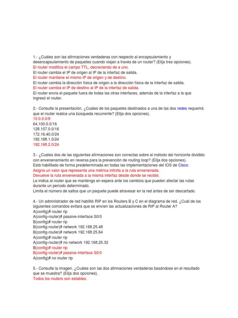 CCNA2 Final Exam | PDF