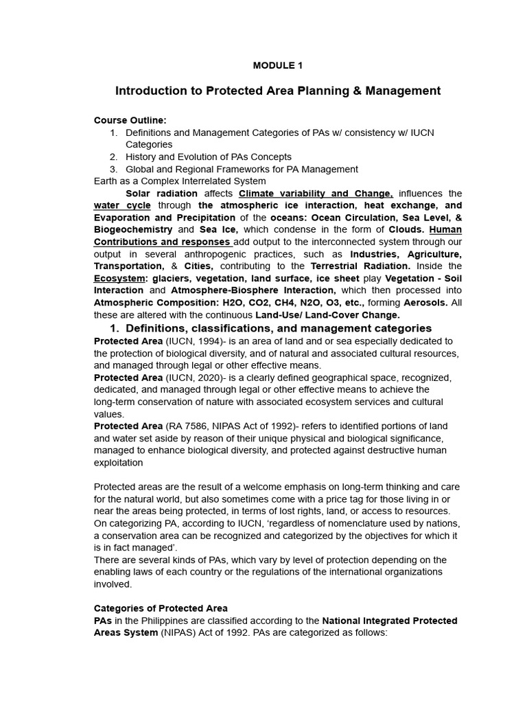Protected Area Planning & Management Guide | PDF | Protected Area ...