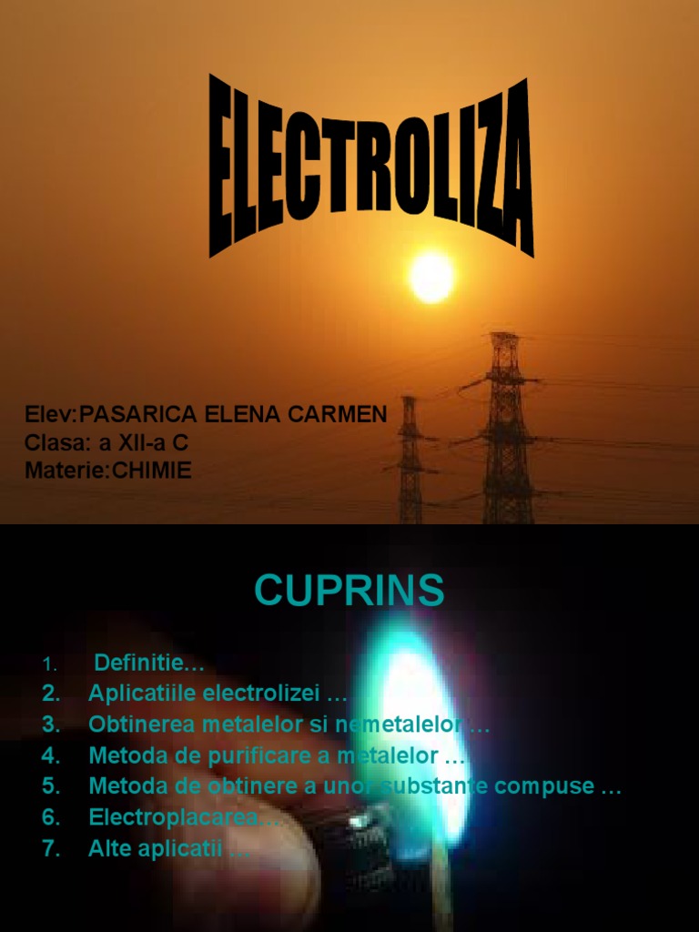 Electroliza | PDF