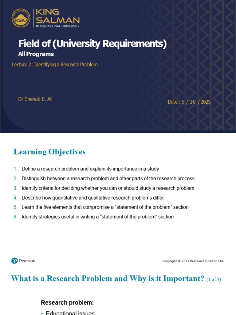 Understanding Research Problems in Studies | PDF | Quantitative ...