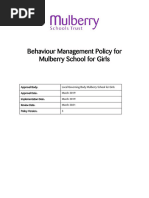 School Behaviour Management Guidance | PDF | Special Education | Teachers
