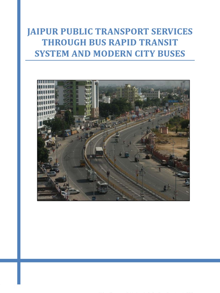 Jaipur BRTS: Corridor and Implementation | PDF | Public Transport | Bus