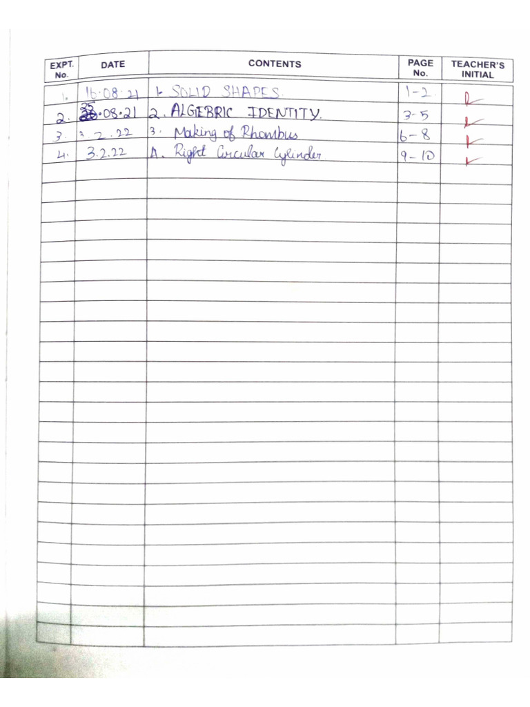 Maths Record | PDF