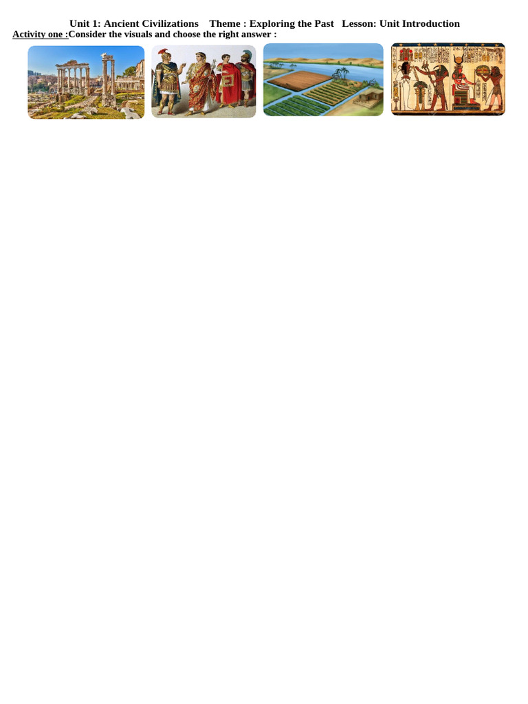 Ancient Civilizations: Exploring History | PDF | Noun | Subject (Grammar)