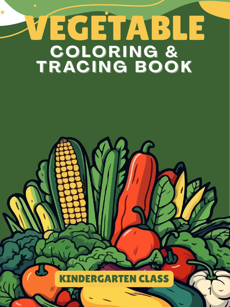 Vegetable Coloring & Tracing Book | PDF