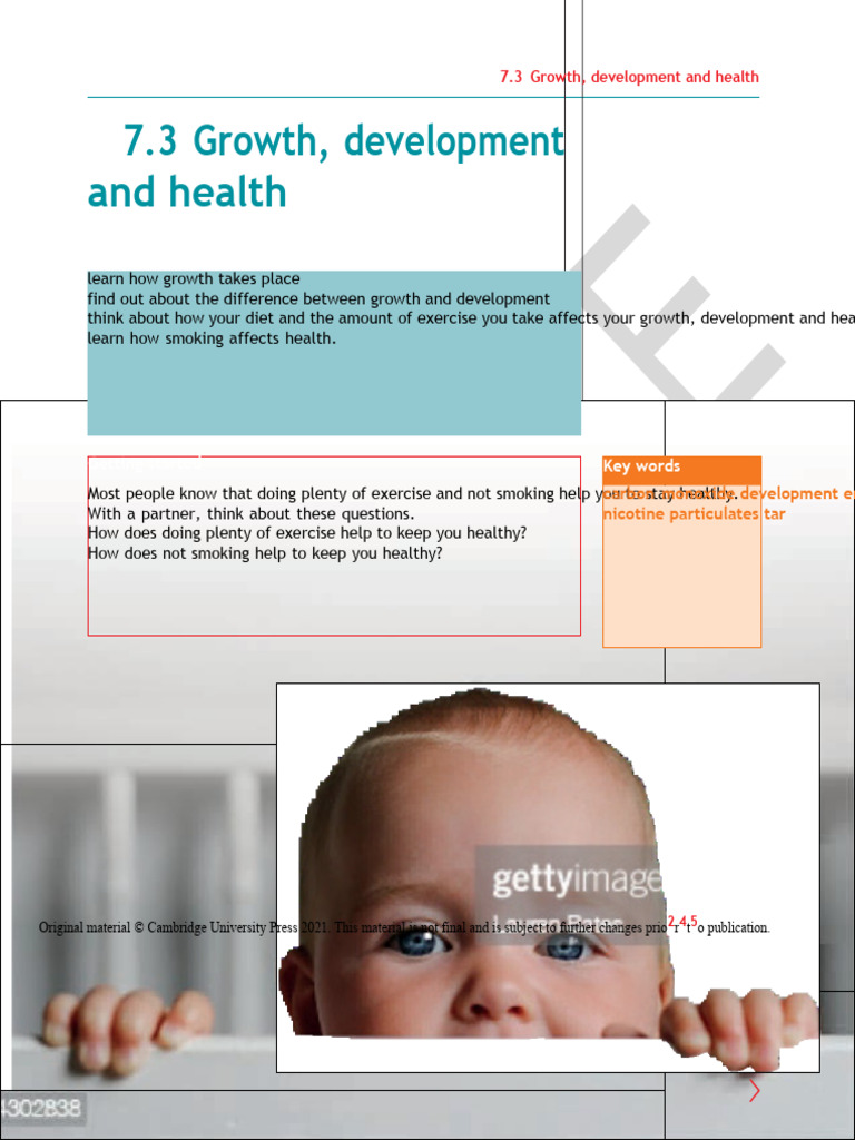 Growth, Development, and Health Insights | PDF | Tobacco Smoking ...