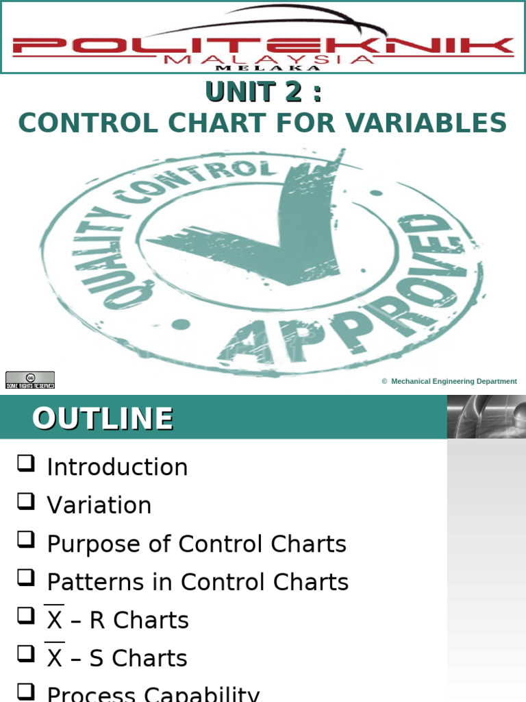 Control Charts for Variables Overview | PDF