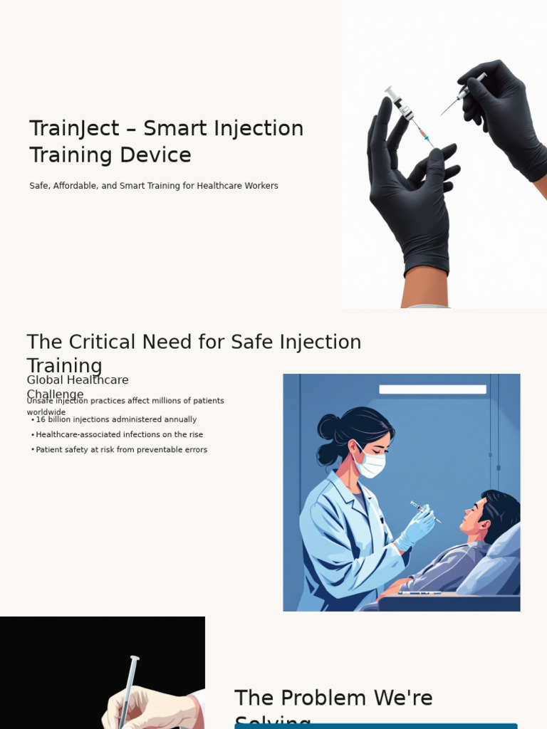 TrainJect: Smart Injection Training Device | PDF | Injection (Medicine ...