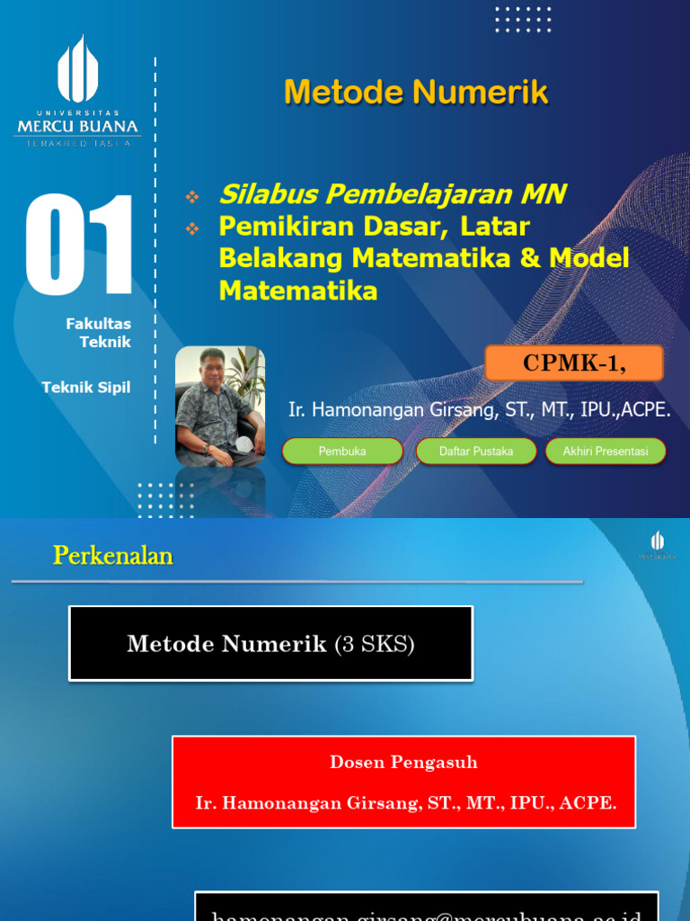 Modul (1) - PPT-Metode Numerik - 2024 | PDF