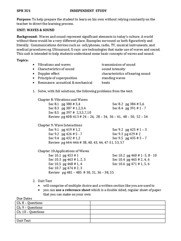 Isu Assignment | PDF | Sound | Waves