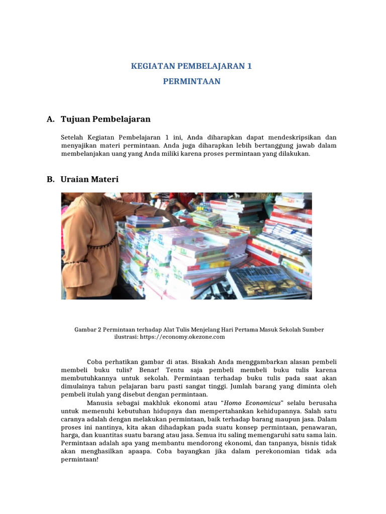 Materi Permintaan | PDF