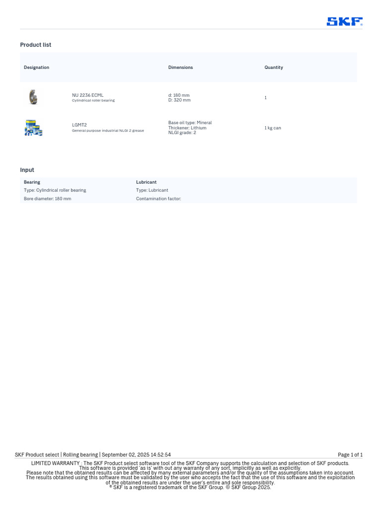 SKF Product Selection Guide | PDF