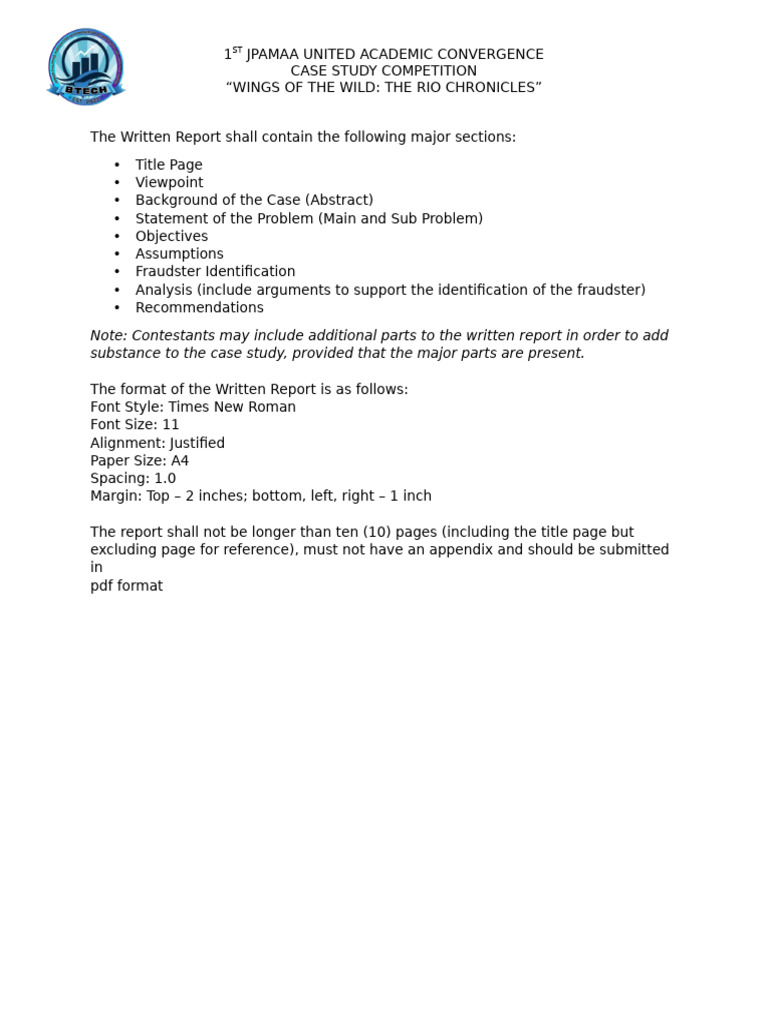Written Report Format | PDF