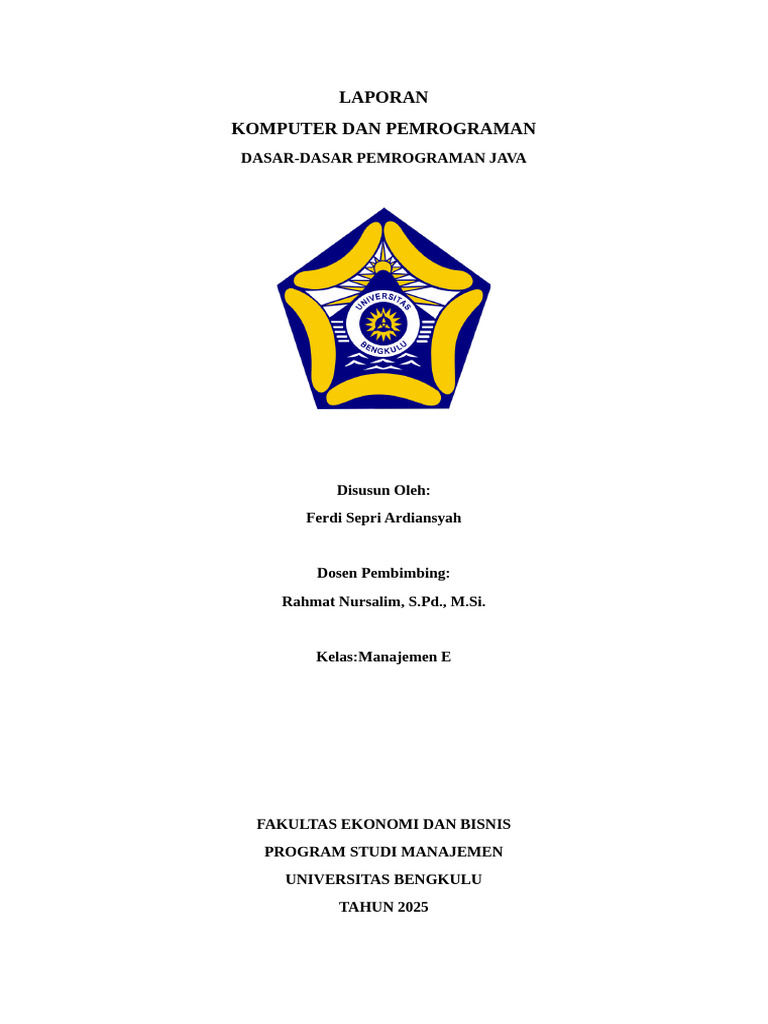 Laporan Coding 3 Ferdi | PDF