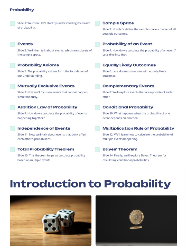 Introduction to Probability Concepts | PDF | Probability | Probability ...