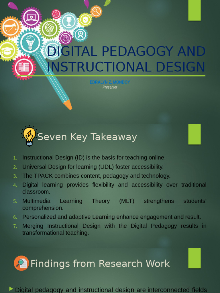 Digital Pedagogy and Instructional Design | PDF | Instructional Design ...