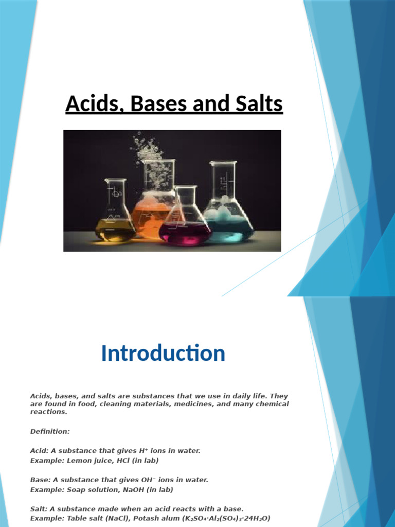 Acid, Bases and Salt | PDF | Acid | Hydroxide