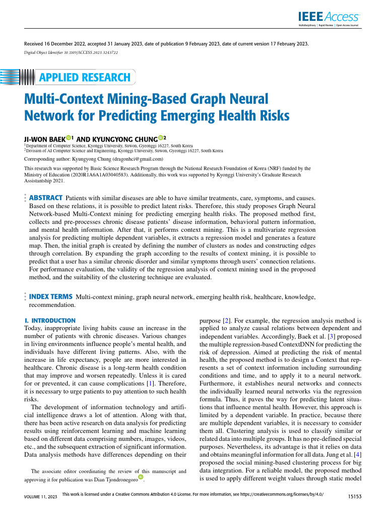 Health Risk Prediction via Graph Neural Networks | PDF | Cluster ...