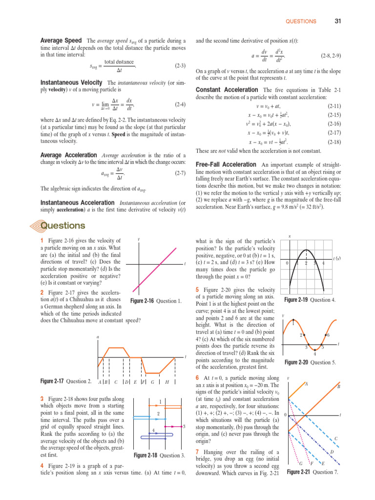 Paths of Motion and Velocity Analysis | PDF | Acceleration | Velocity