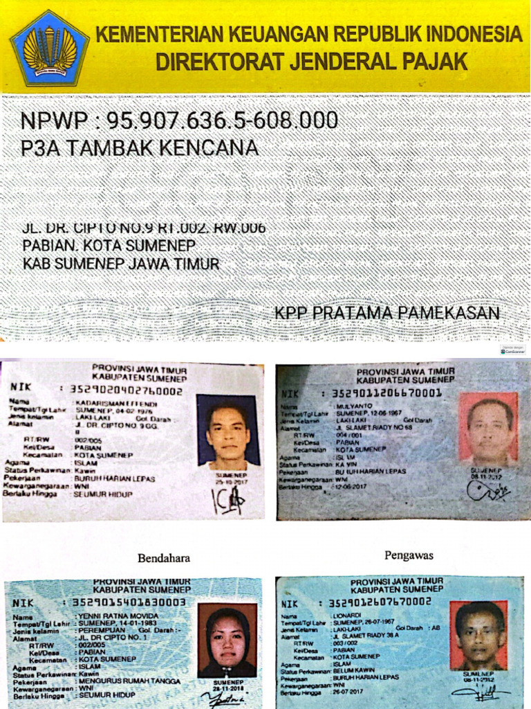 P3A Tambak Kencana | PDF