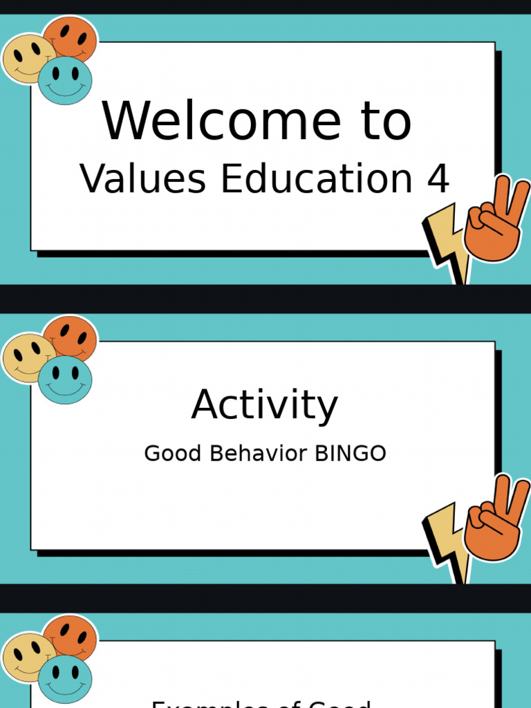 Day 1 - Examples of Good Behaviors | PDF