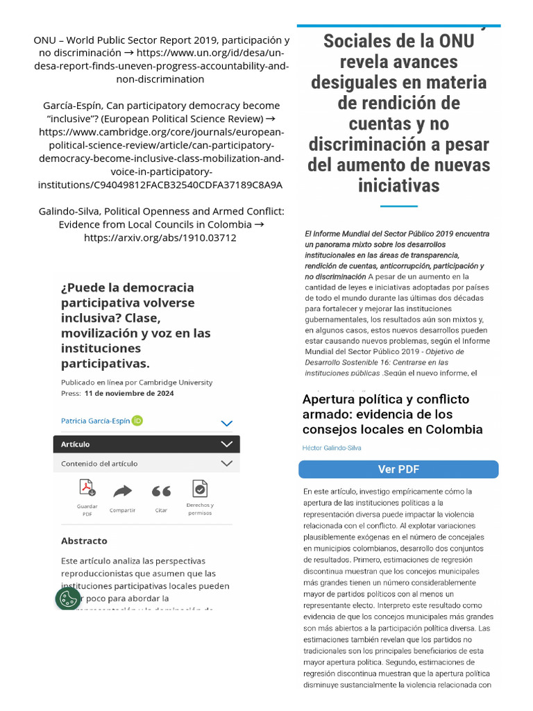 ONU - World Public Sector Report 2019, Participación y No ...
