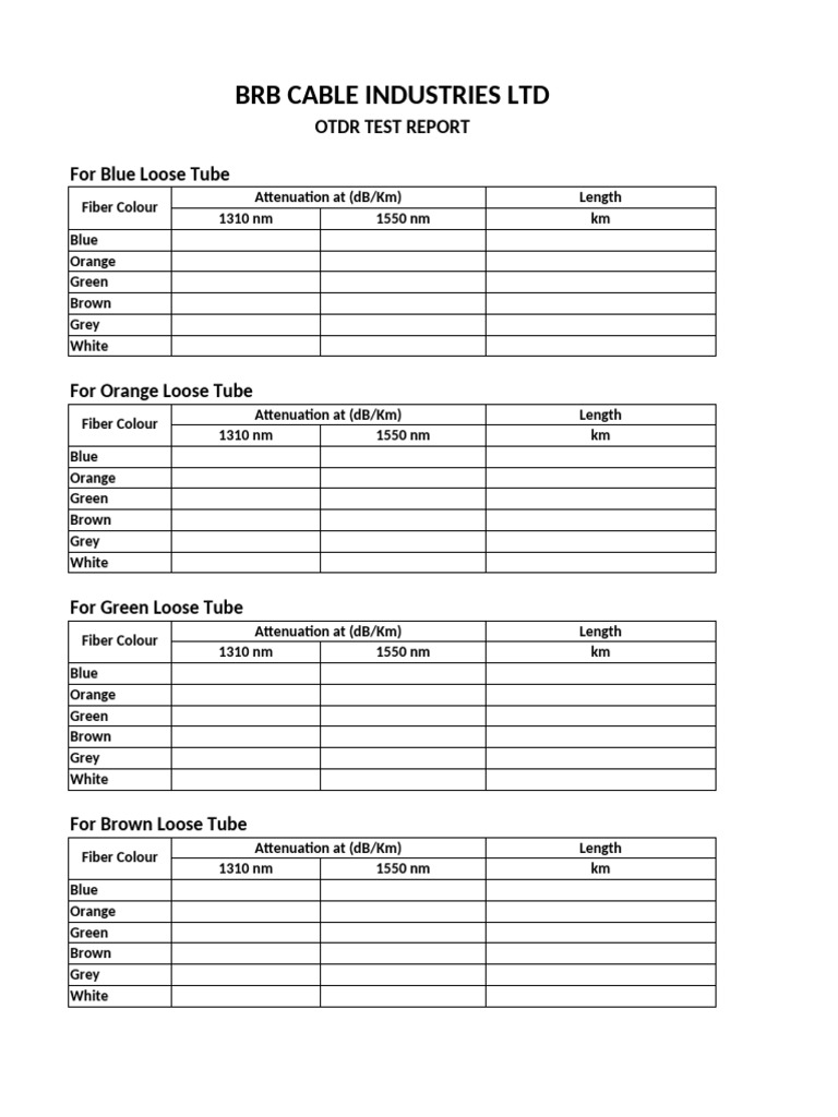 OTDR Formate | PDF