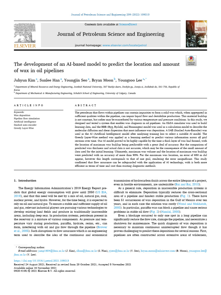 The Development of An AI-based Model To Predict The Location and Amount ...