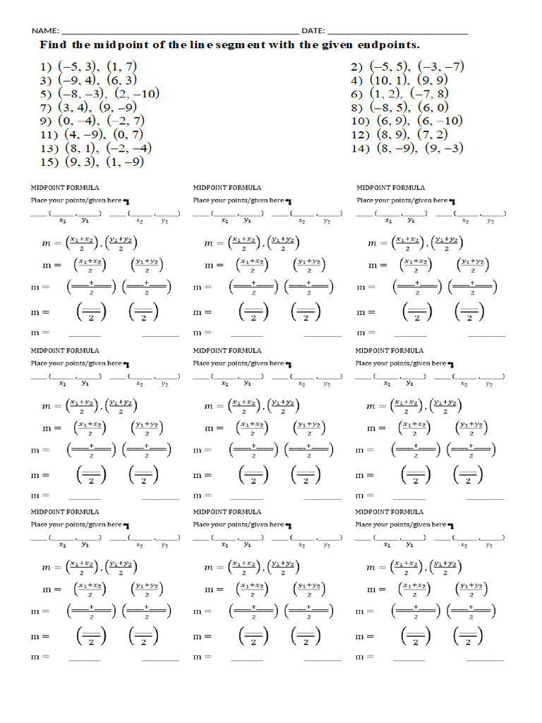 Midpoint Activity 1 | PDF