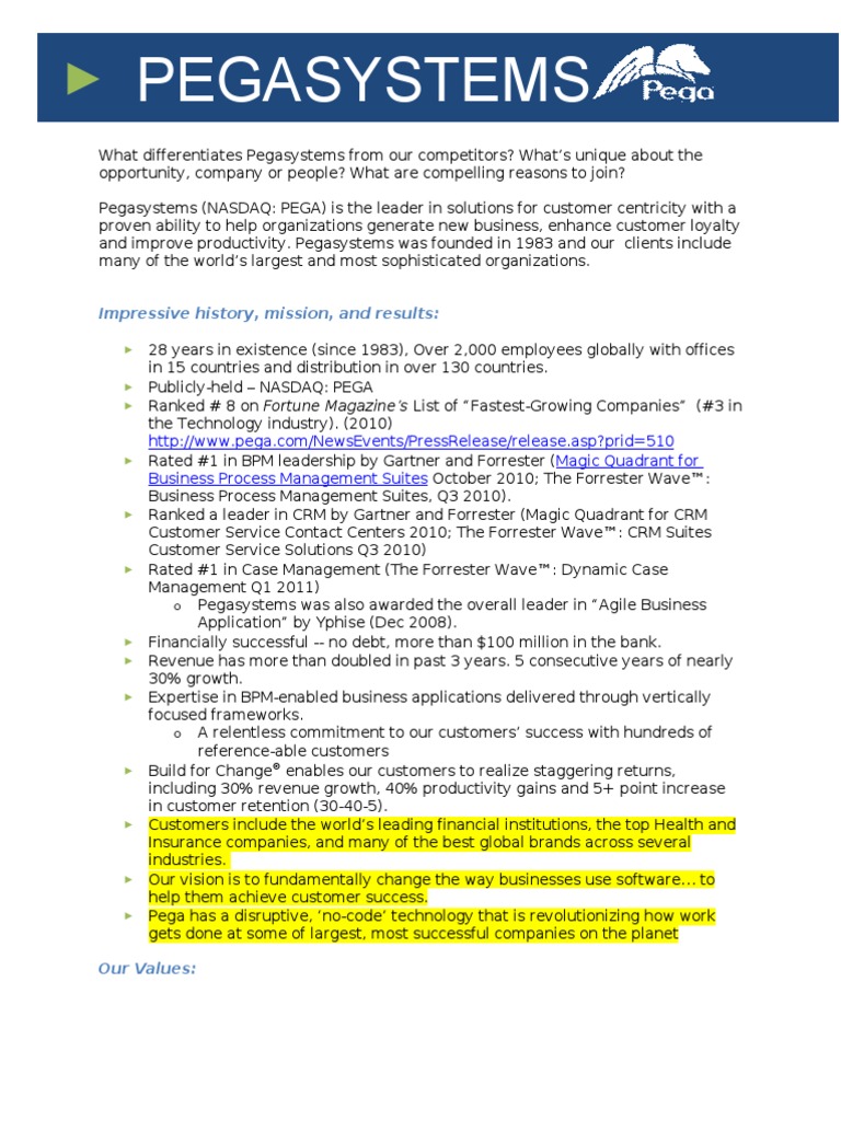 Peg A Systems FactSheet | PDF | Customer Relationship Management ...