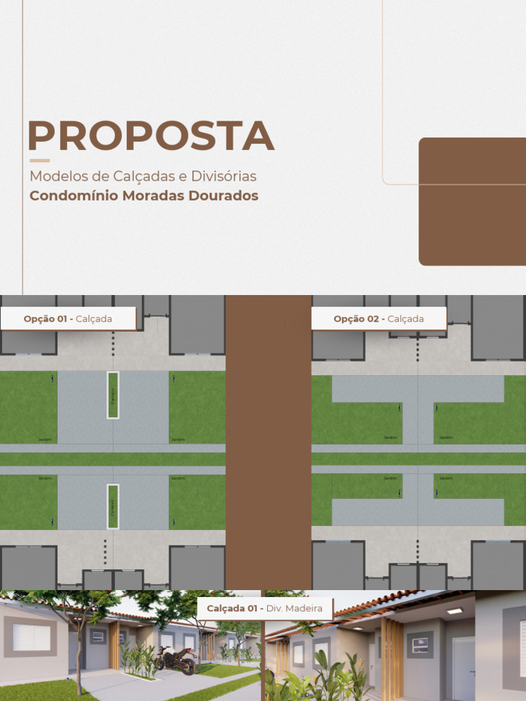 Modelos de Calçadas e Divisórias | PDF