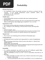 Class 12 Probability Revision Notes | PDF | Variance | Expected Value