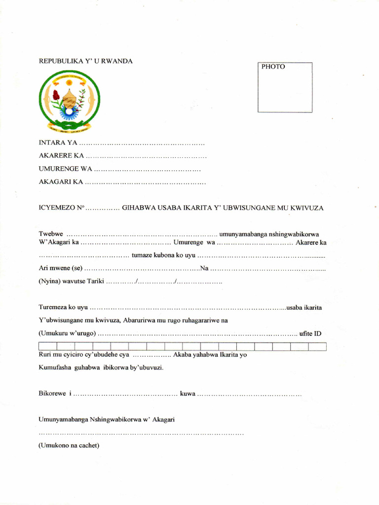 Gusaba Ikarita Ya Mutuelle (1) - 1 | PDF