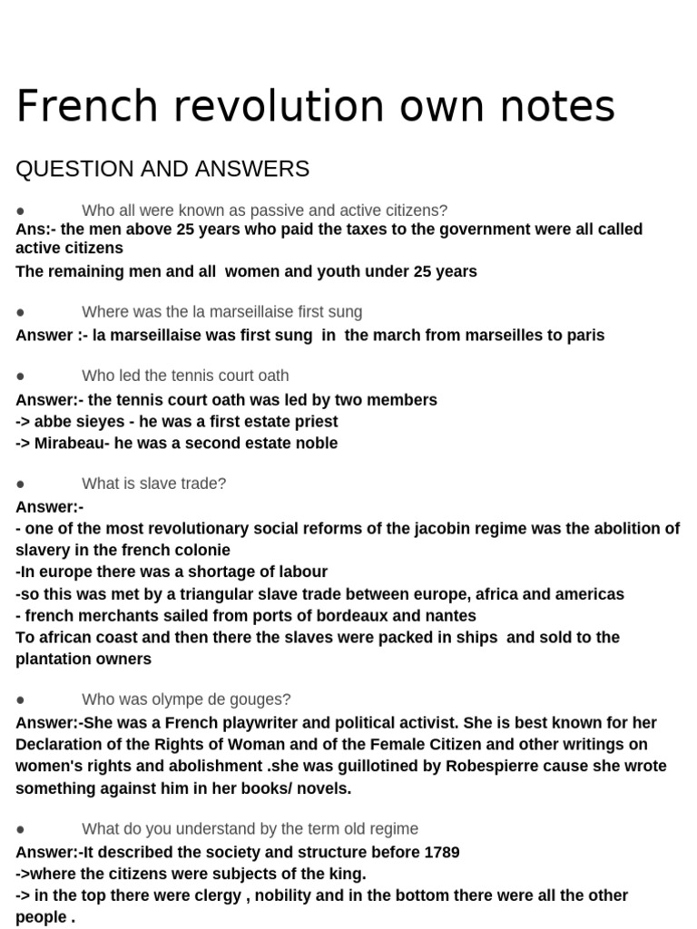 History The French Revolution | PDF | French Revolution