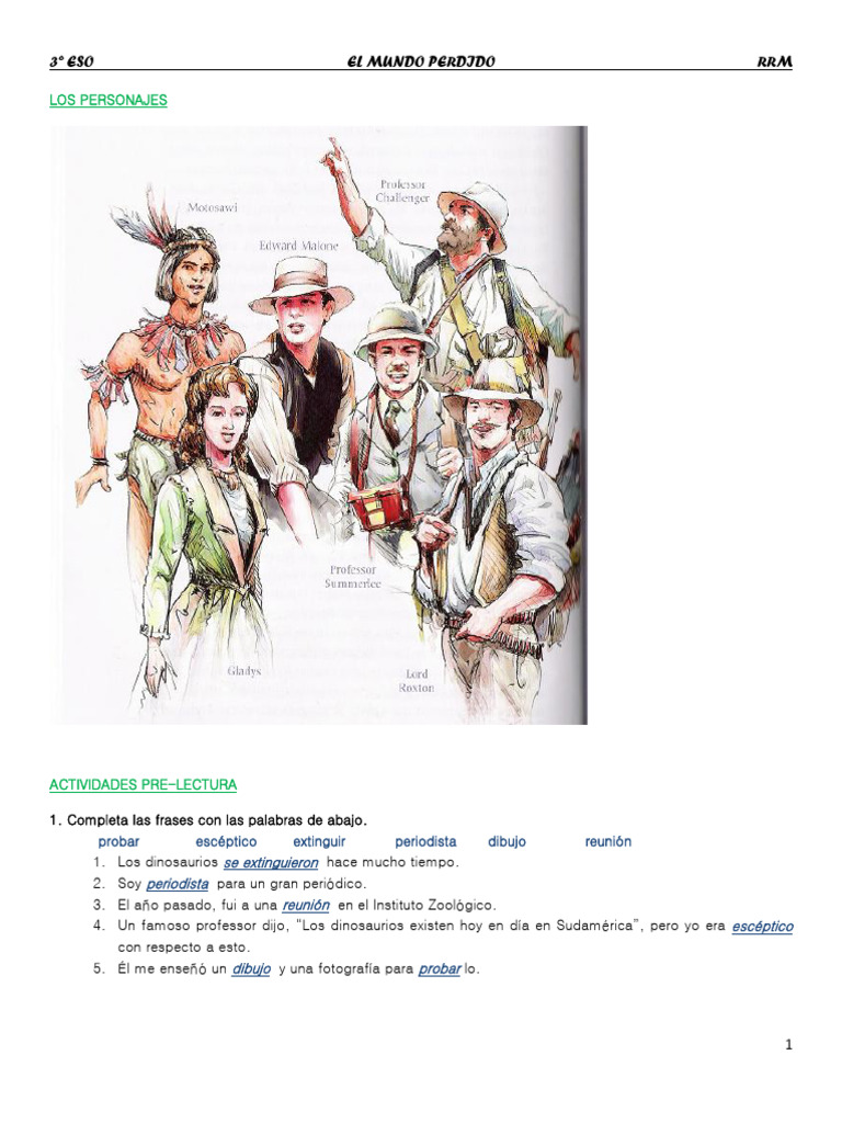 Ejercicios Librito en Español | PDF | tiranosaurio | Dinosaurios