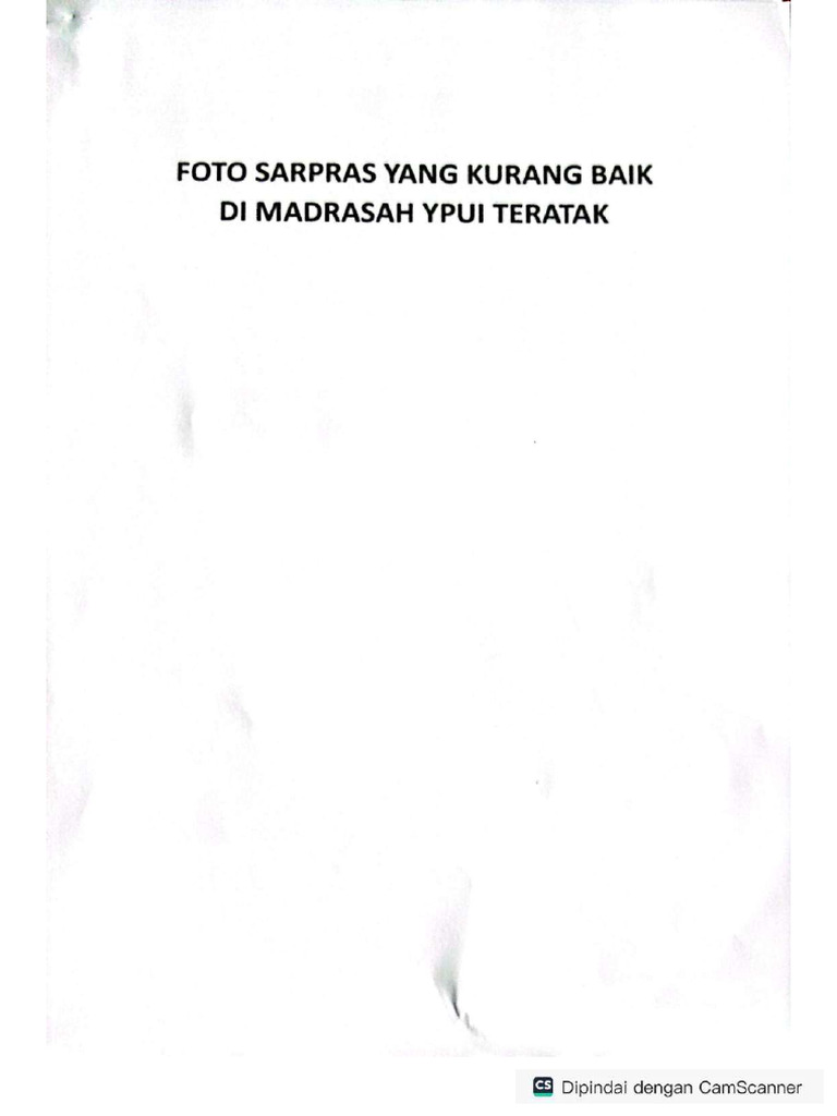 Sarpras Kurang Baik - Compressed | PDF