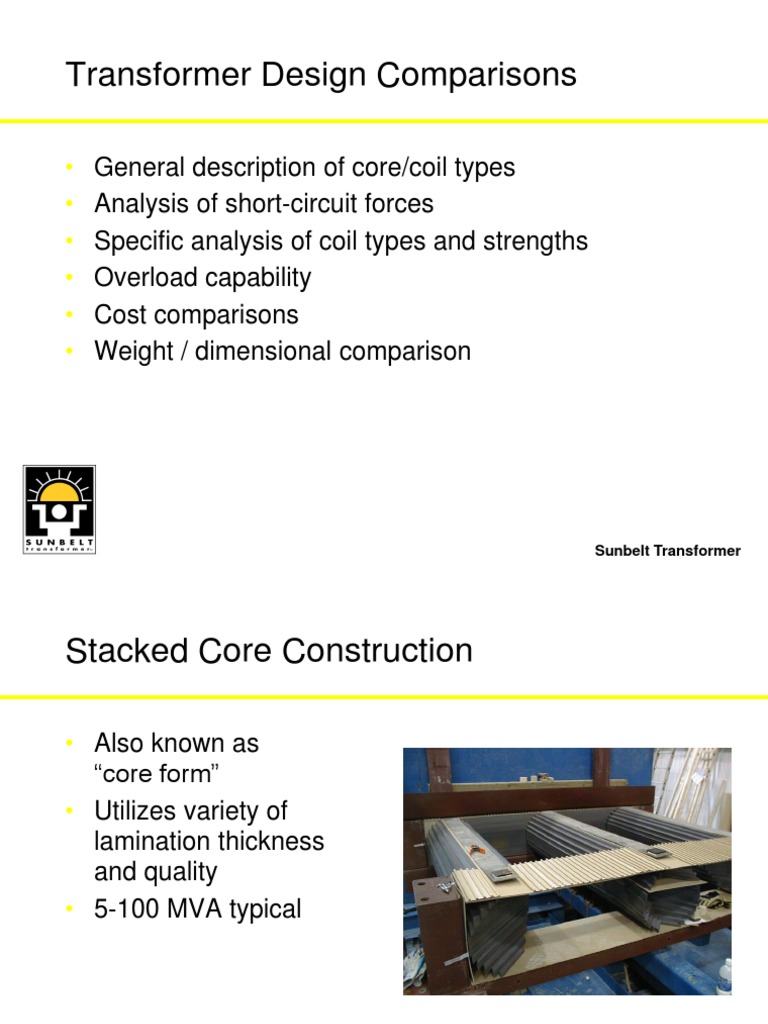 Transformer Design Differences | PDF | Transformer | Inductor