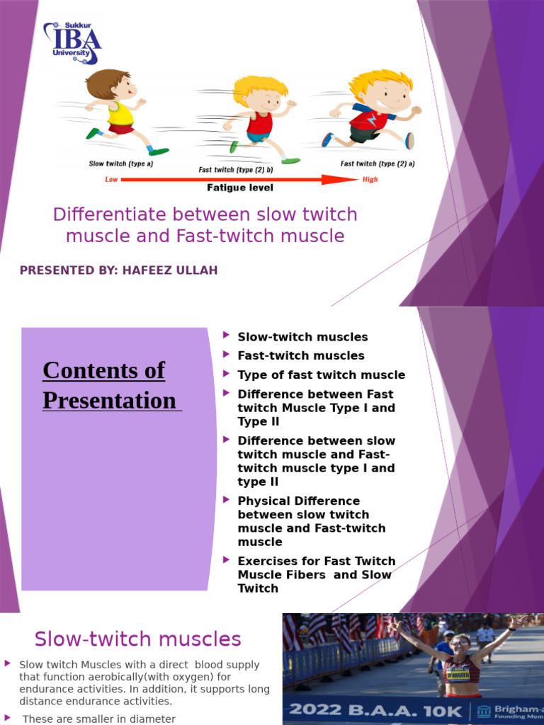Slow vs Fast Twitch Muscle Differences | PDF | Skeletal Muscle ...