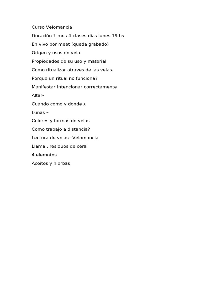 Curso de Velomancia: Ritual y Práctica | PDF
