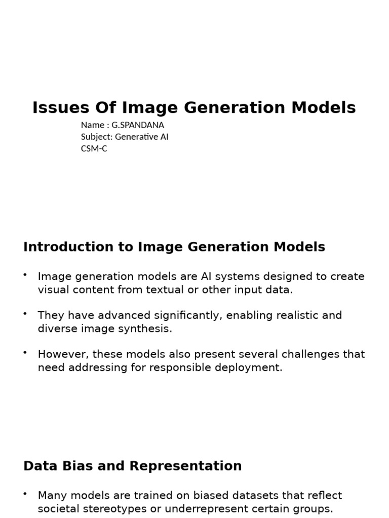 Challenges in Image Generation Models | PDF | Artificial Intelligence ...
