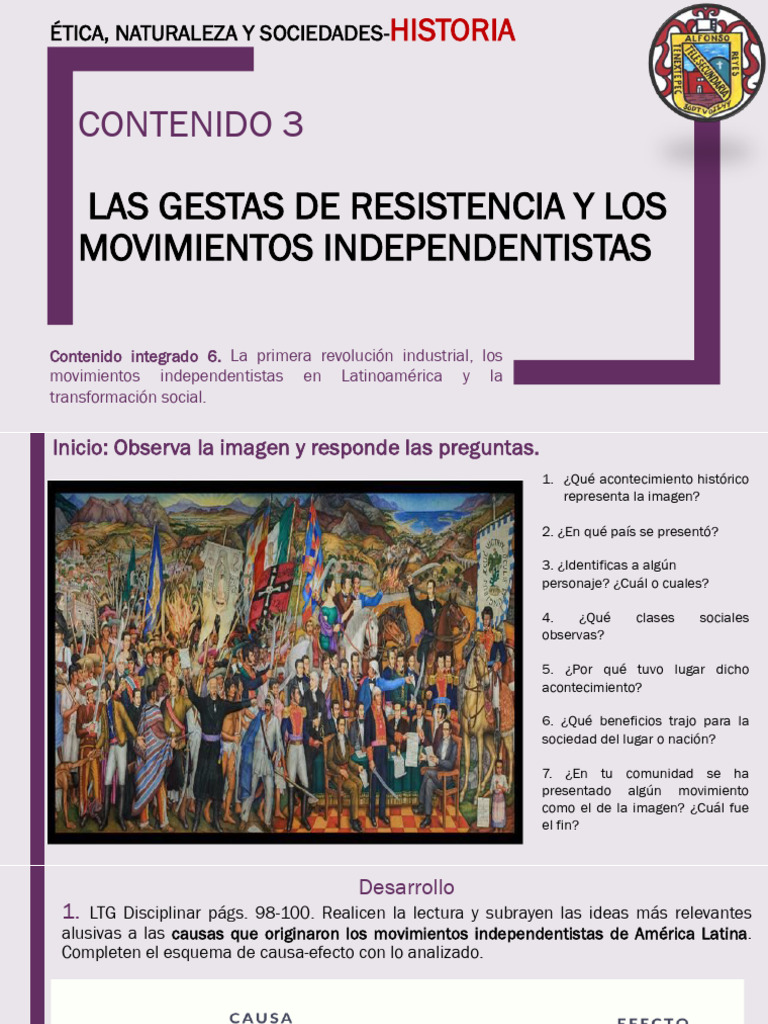 HIS 3-Movimientos Independentistas | PDF | America latina